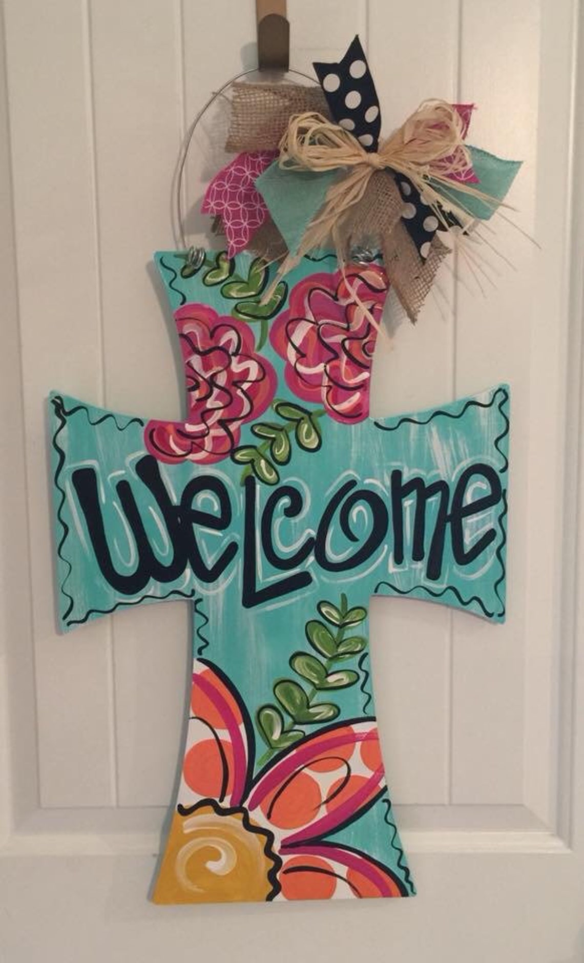 Wooden Cross Door Hanger | Etsy