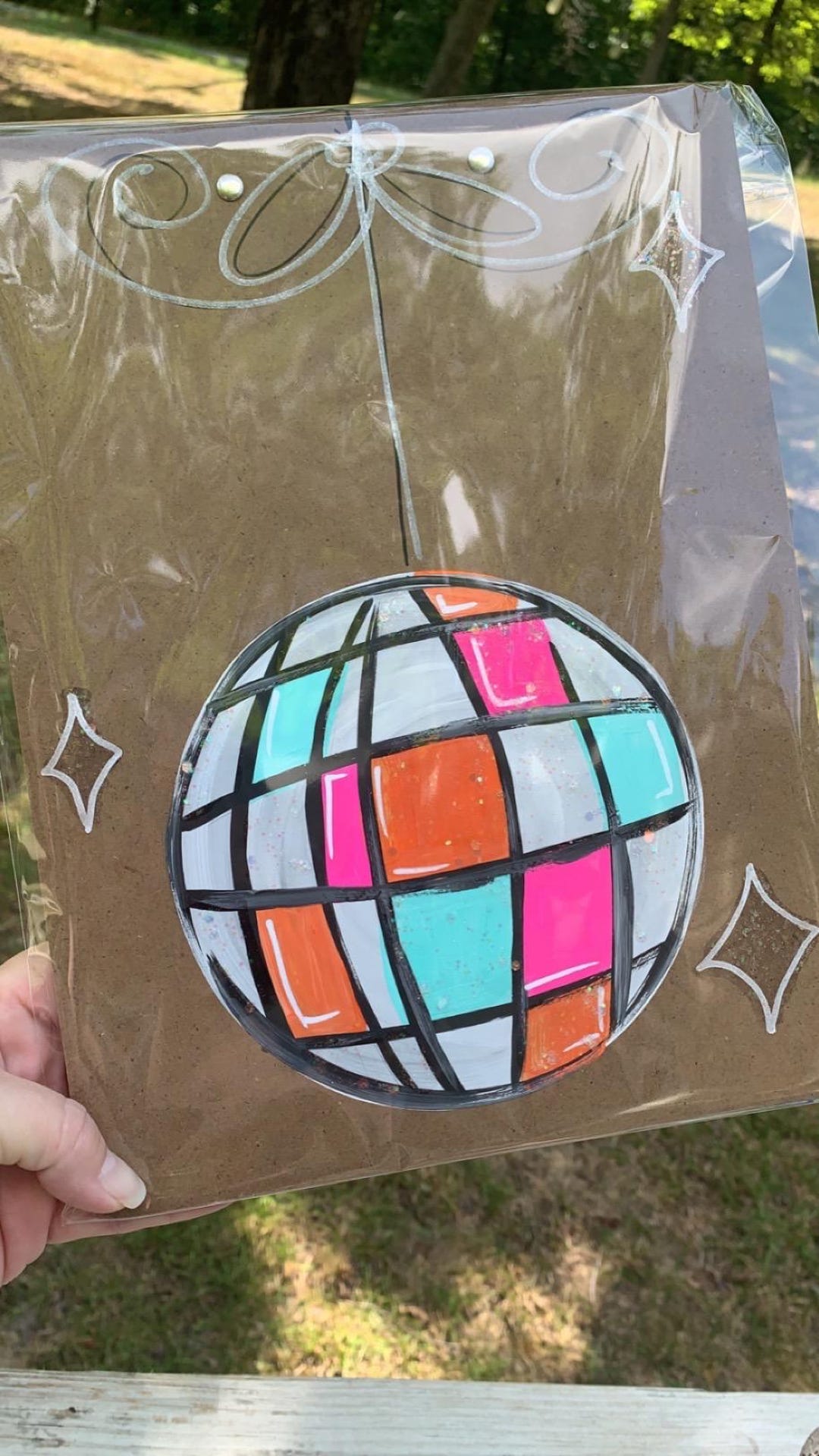 Handpainted Teacher Clipboard Disco Ball Clipboard Teacher Appreciation ...