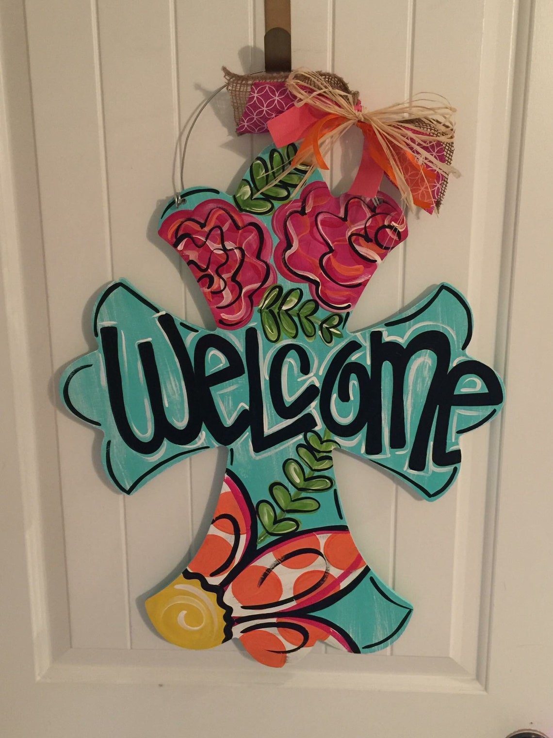 Wooden Cross Door Hanger - Etsy