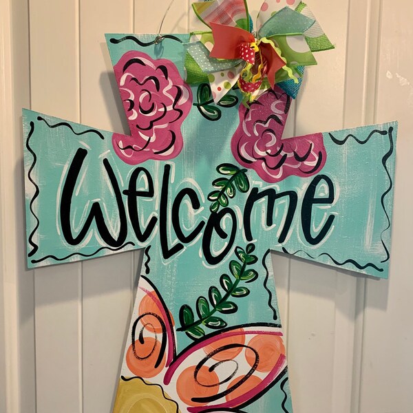 Cross Door Hanger - Etsy