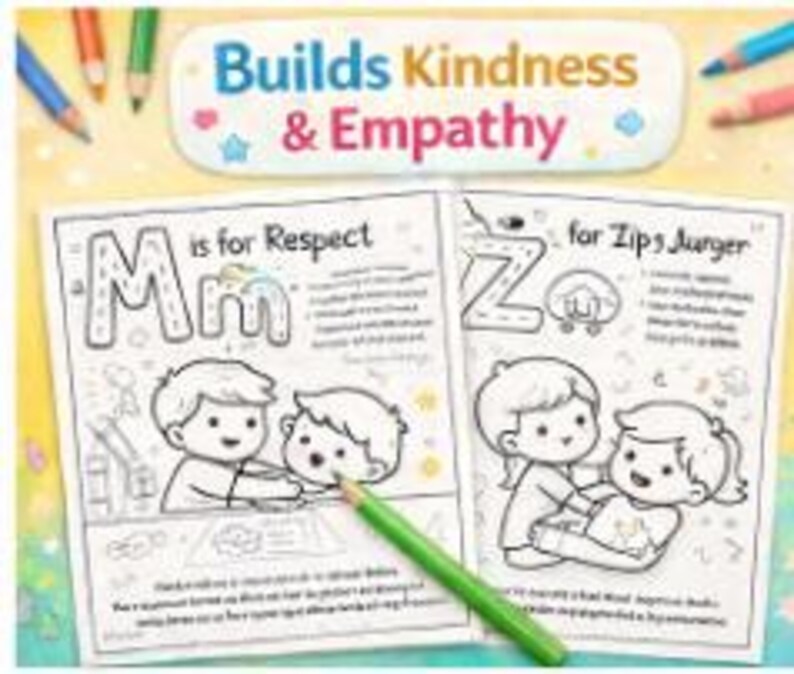 ABC Social Emotional Learning Coloring Book Letter Tracing A-Z ...