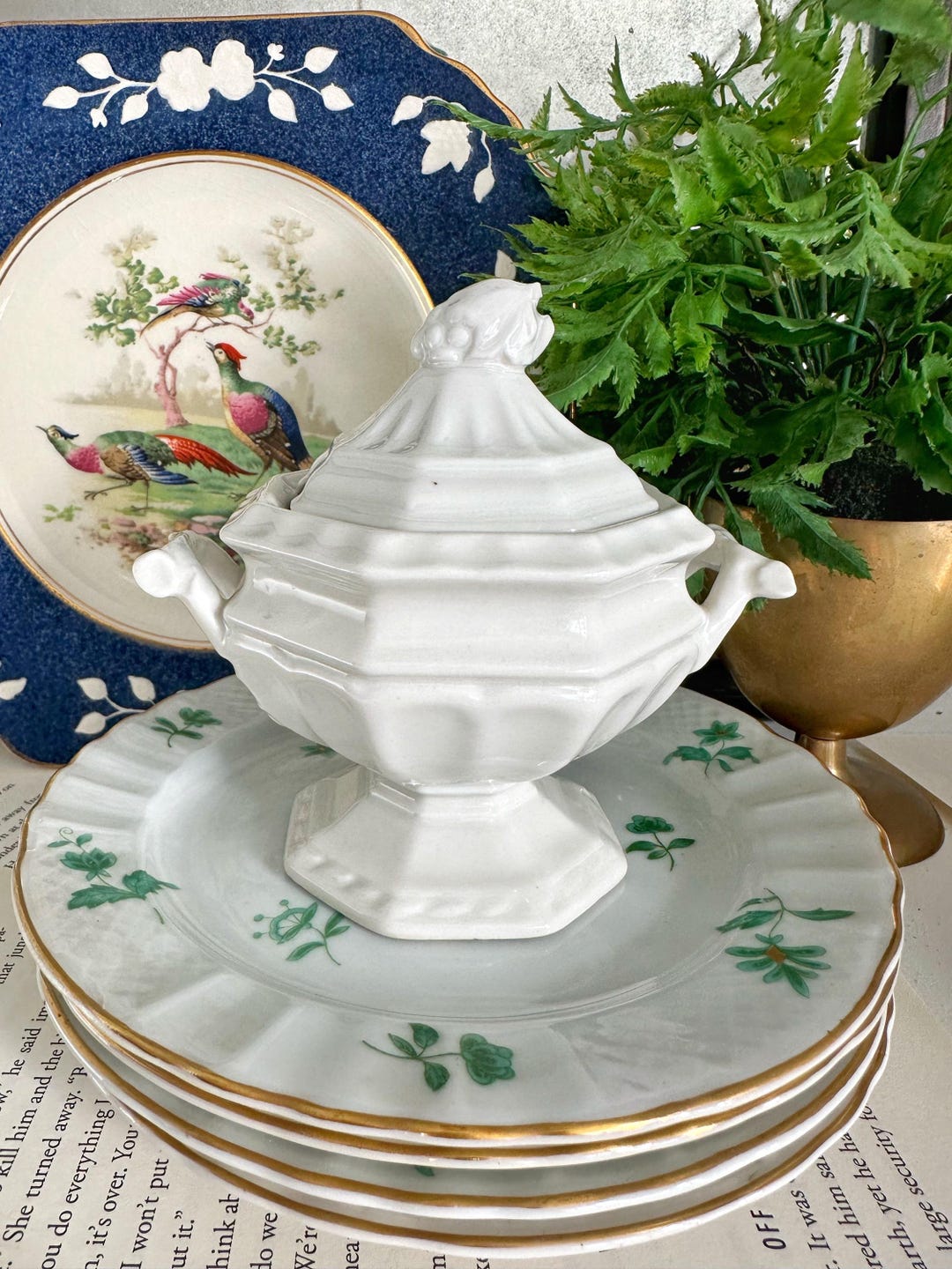 Red Cliff Ironstone Mini Tureen Mid Century Vintage Bowl - Etsy