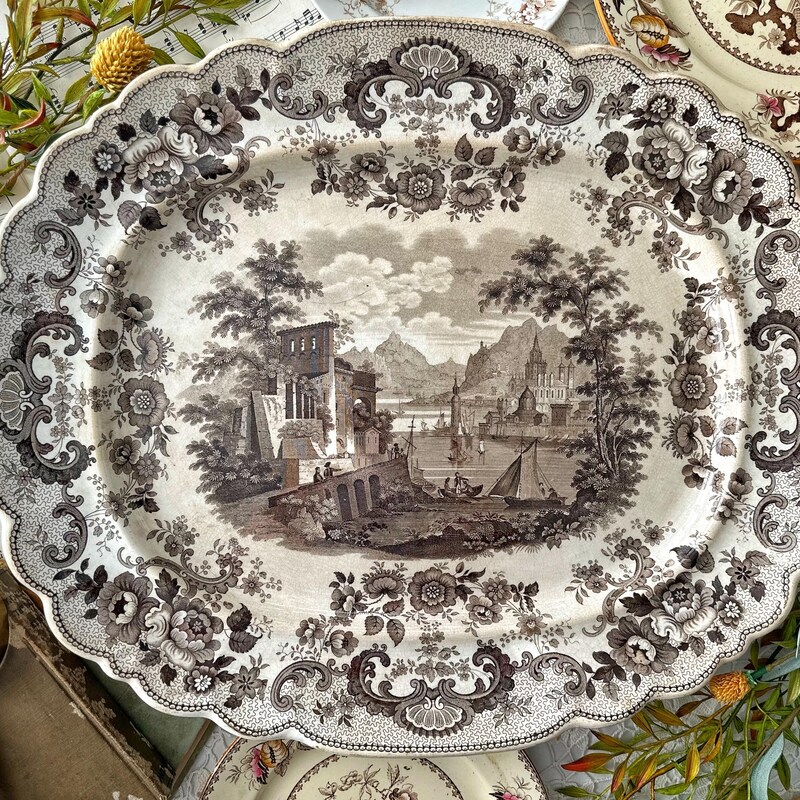 Transferware Platter - Etsy