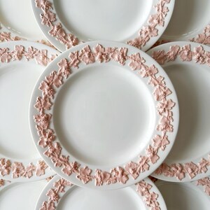 Wedgwood Queensware Pink on Cream Dinner Plates Vintage Plate Set - Etsy