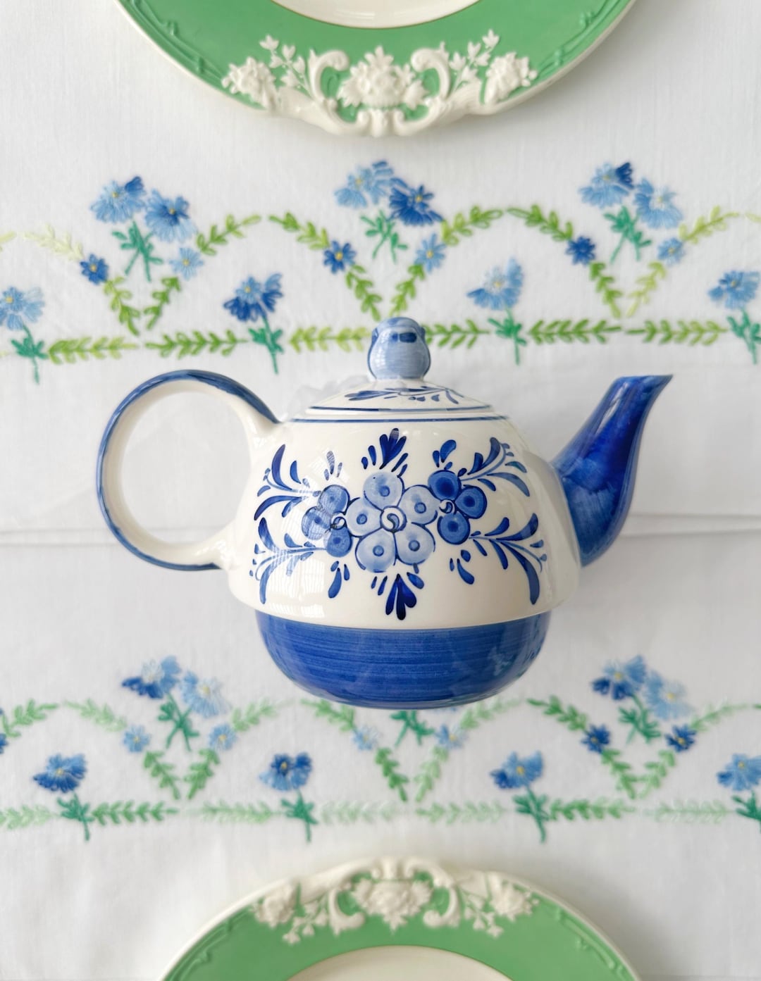 Delft Blue Teapot Hand Painted Mini Tea Pot D.A.I.C - Etsy