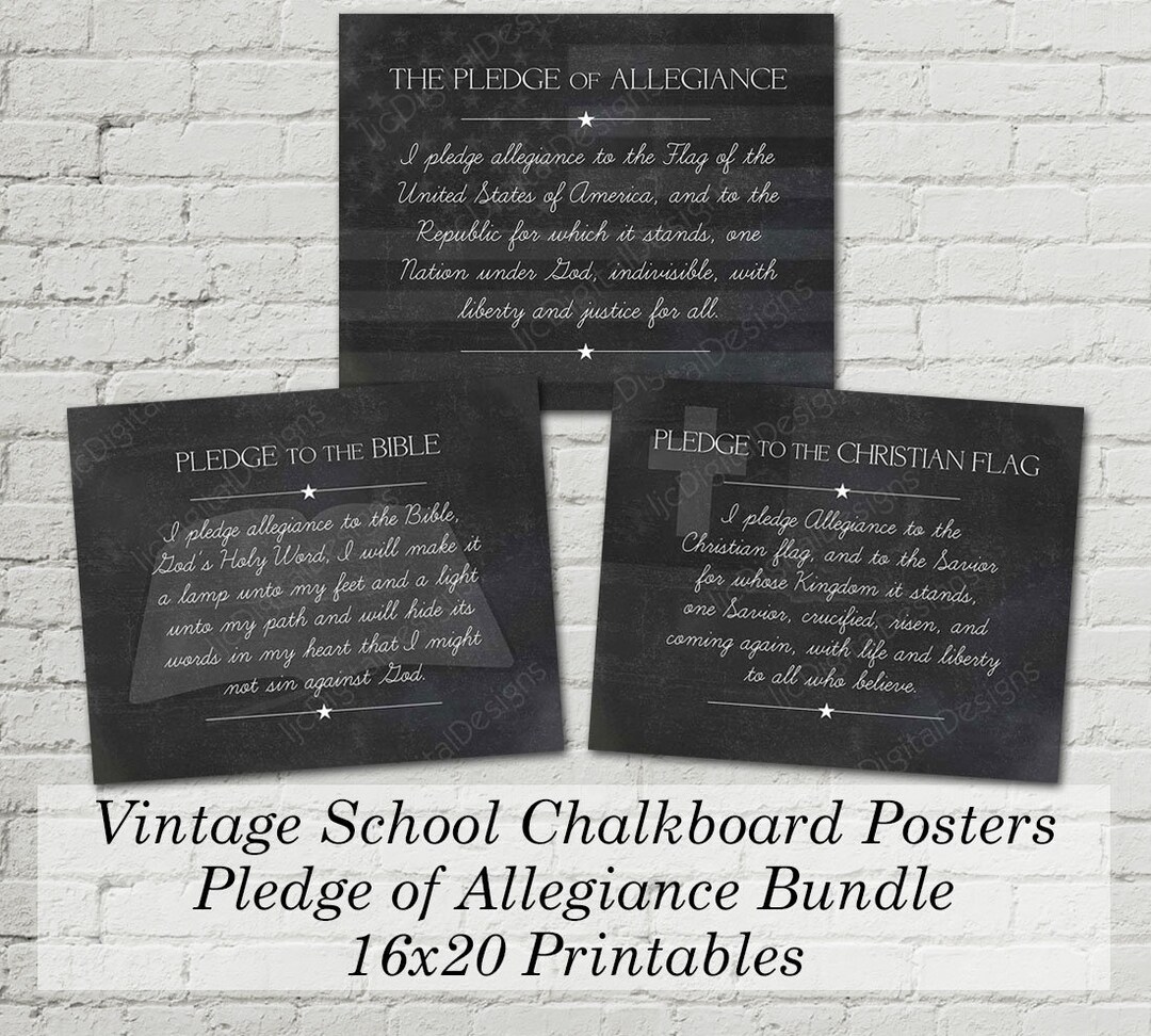 Pledge of Allegiance | Pledge to the Bible | Pledge Christian Flag ...