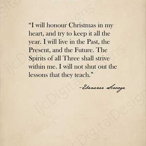 Printable Book Page Wall Art, Dickens Quote, A Christmas Carol, Vintage ...