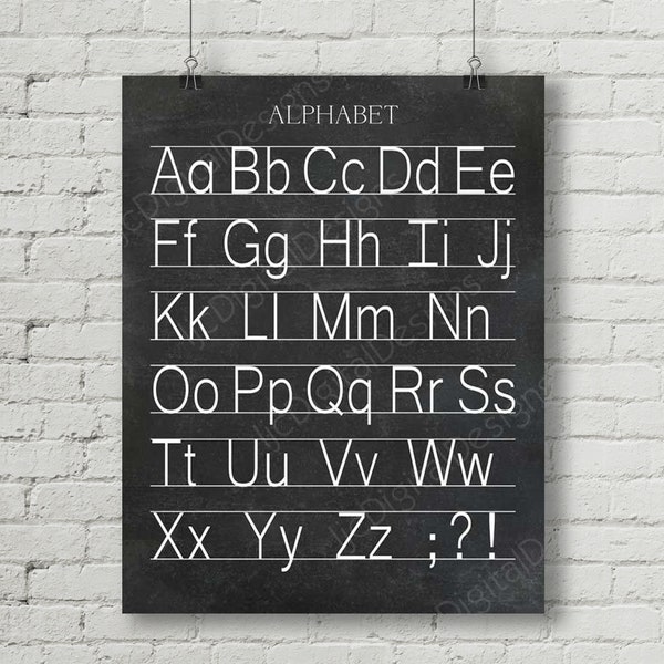 Chalkboard Letter - Etsy