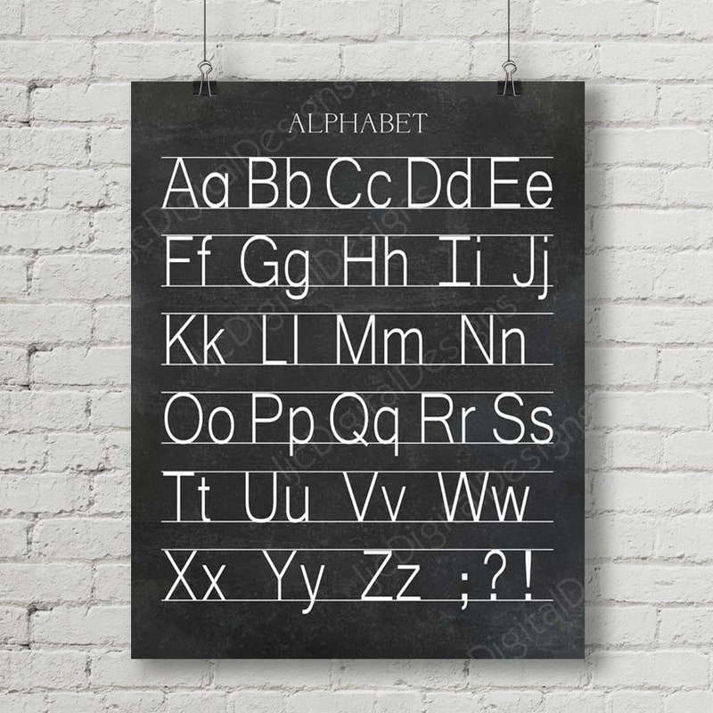 Chalkboard Letter - Etsy