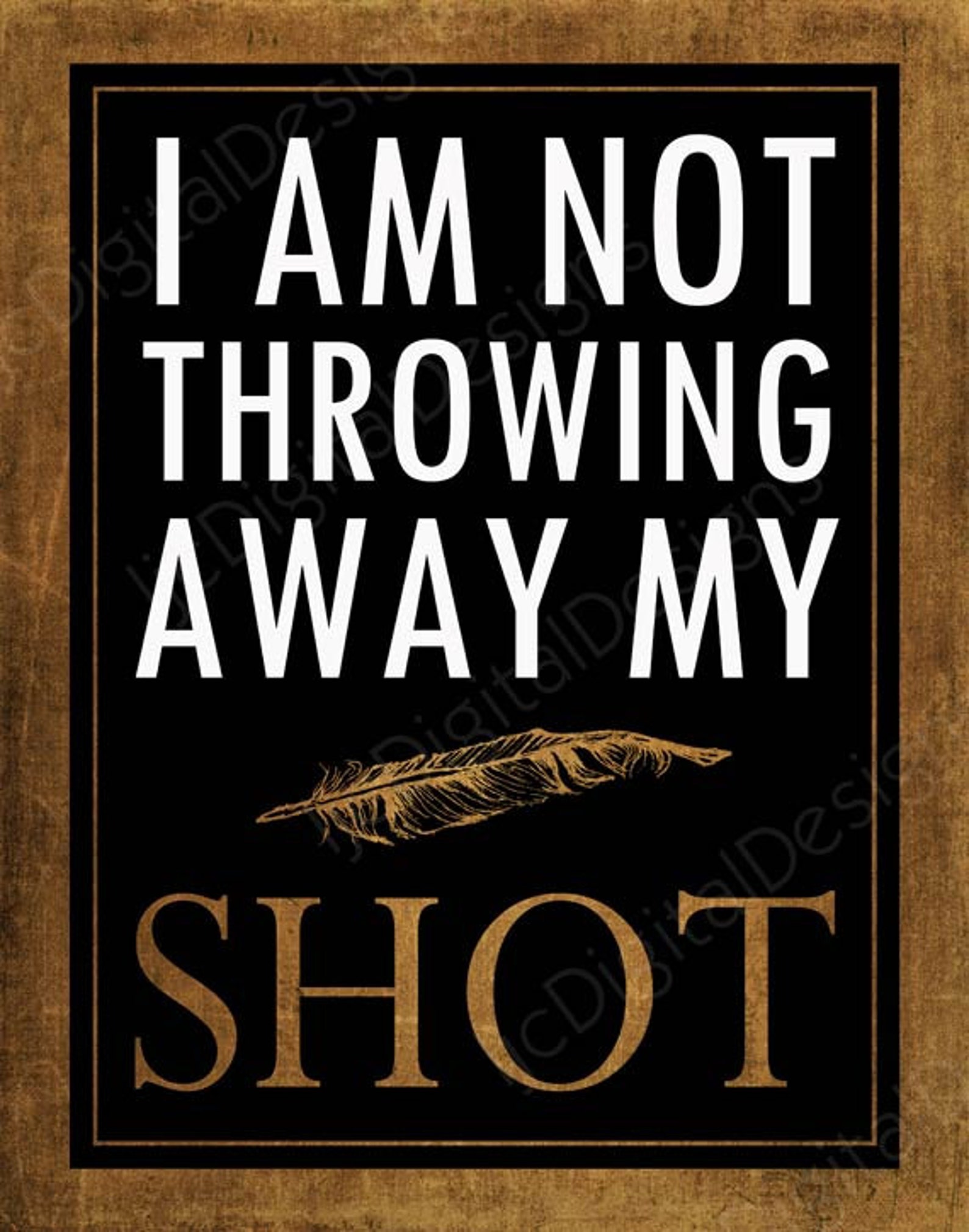 Hamilton Inspired Fan Art, Printable Hamilton Musical Quote Word Art ...