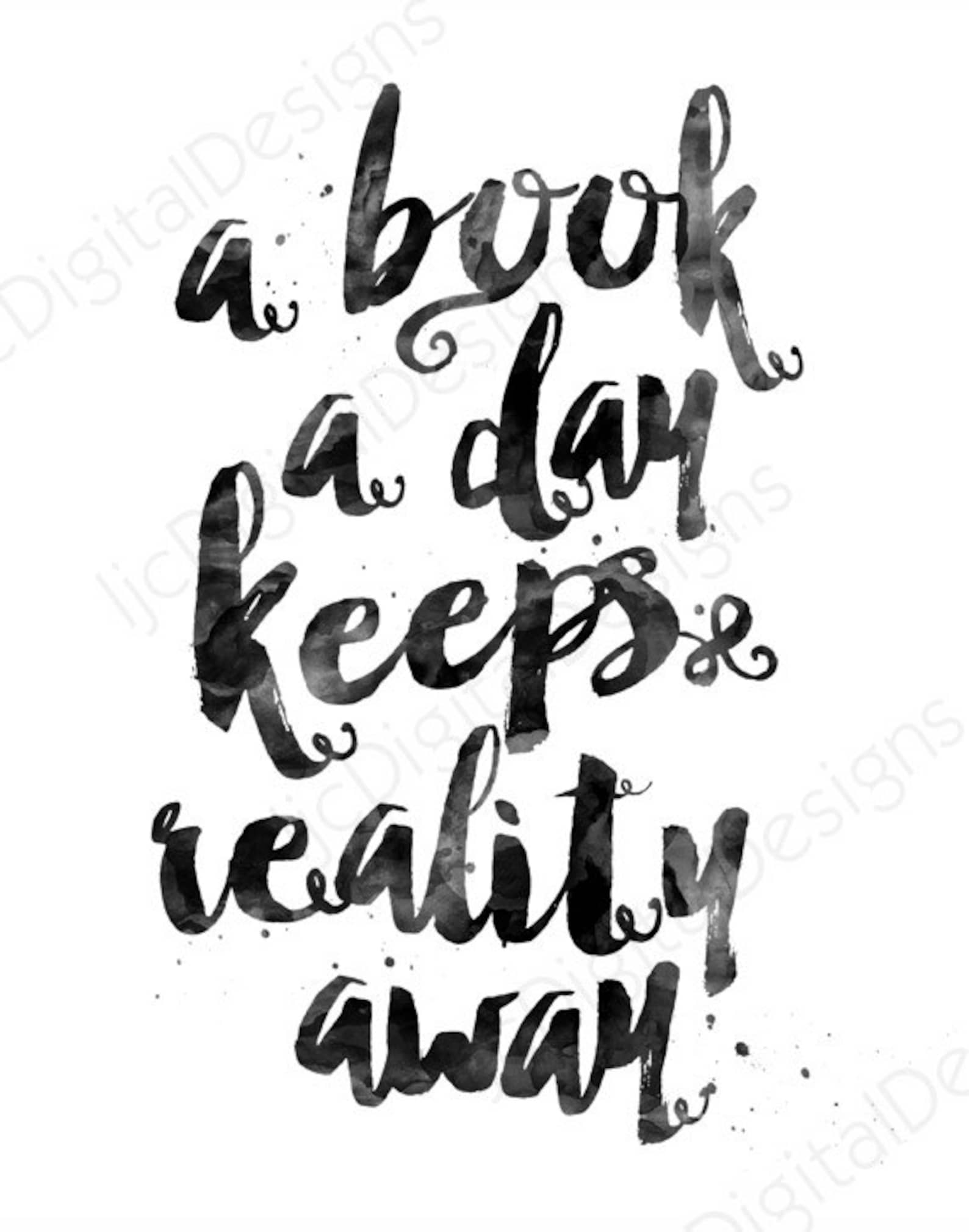 Printable Reading Quotes Sayings Book Quotes Library Wall - Etsy