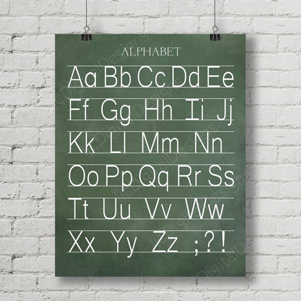 Digital Alphabet - Etsy