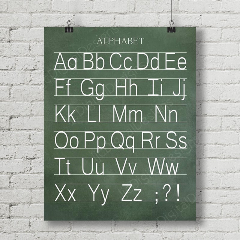 Digital Alphabet - Etsy