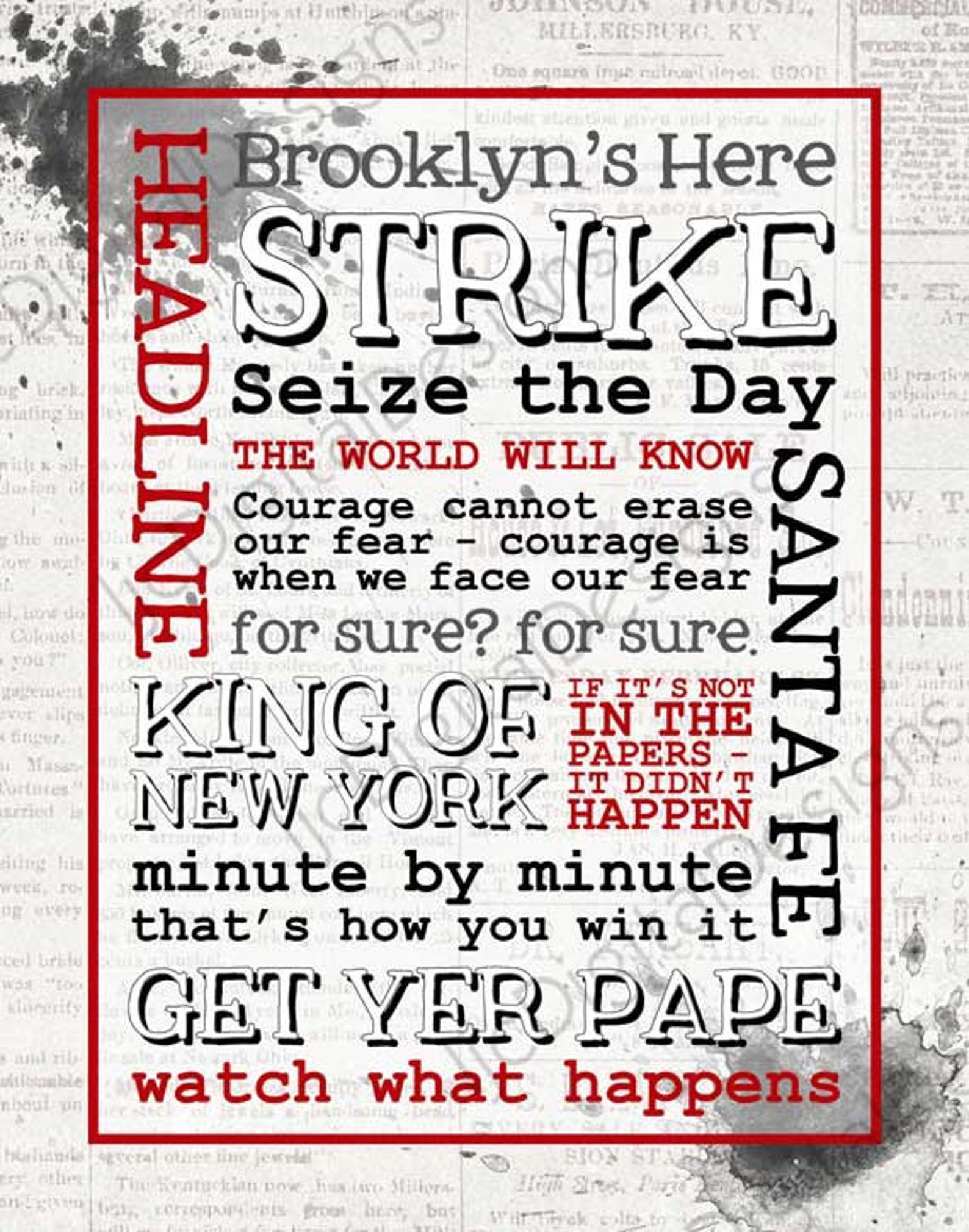 HUGE Printable Set Broadway Musical Quotes, Word Art Poster, Fan Art ...