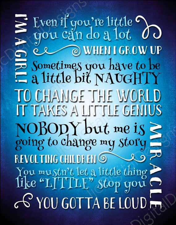 Matilda Musical Quotes