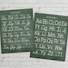 Vintage Alphabet Classroom Poster Digital Chalkboard Word Art 16x20 ...
