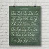 Vintage Farmhouse Alphabet Classroom Poster Digital Word Art 16x20 ...