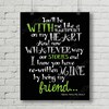 Printable Wicked Musical Quotes Digital Subway Art Typography Poster ...