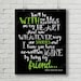 Printable Wicked Musical Quotes Digital Subway Art Typography Poster ...