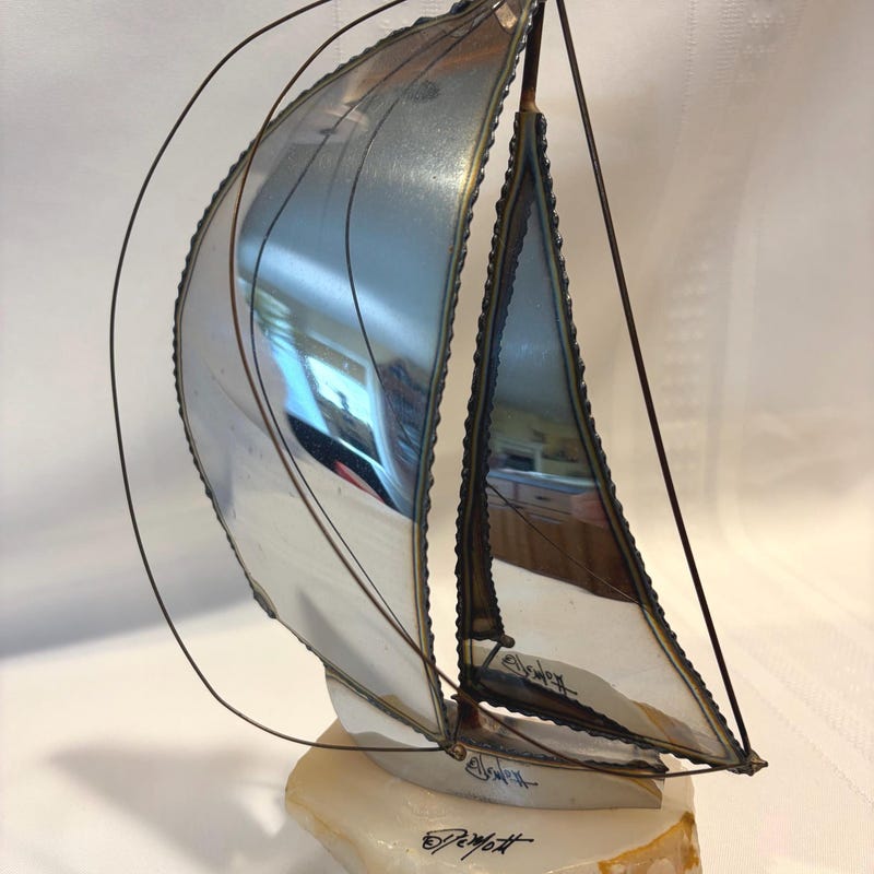 Vintage Demott Sailboat - Etsy