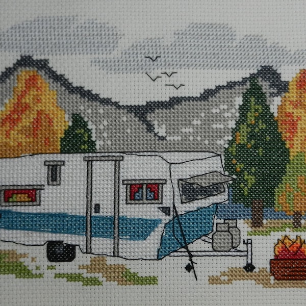 Camper Cross Stitch Pattern - Etsy