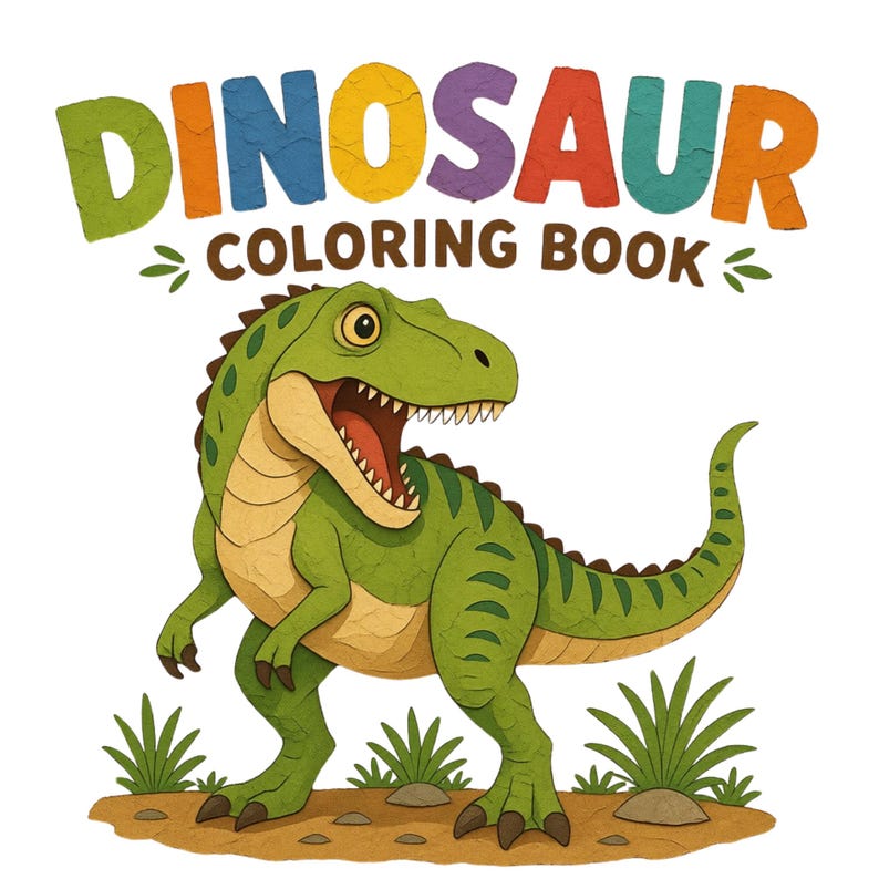 Dinosaur Coloring Book | 30 Fun Printable Pages for Kids (digital PDF ...