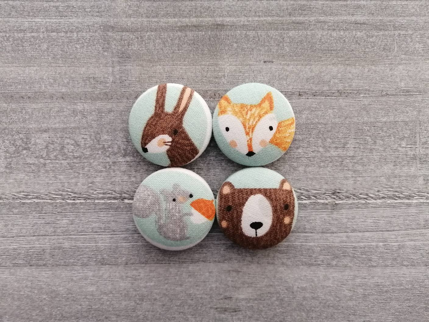 Animal Magnets, Bear Magnets, Fox Magnets, Bunny Magnets, Woodland ...