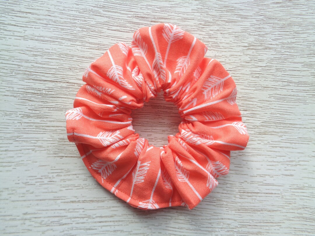 Orange Scrunchie, Hair Scrunchie, Arrow Scrunchie, Boho Scrunchie, Hair ...