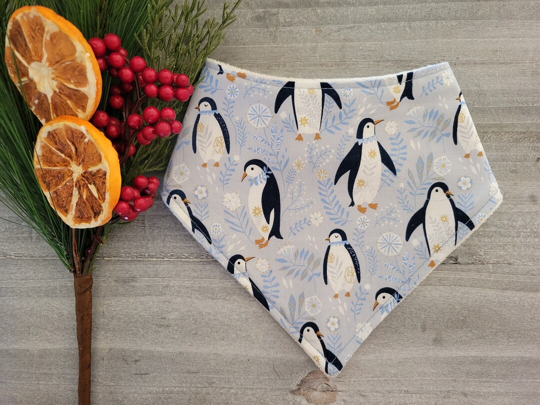 Penguin Bandana Drool Bib for Baby - Etsy