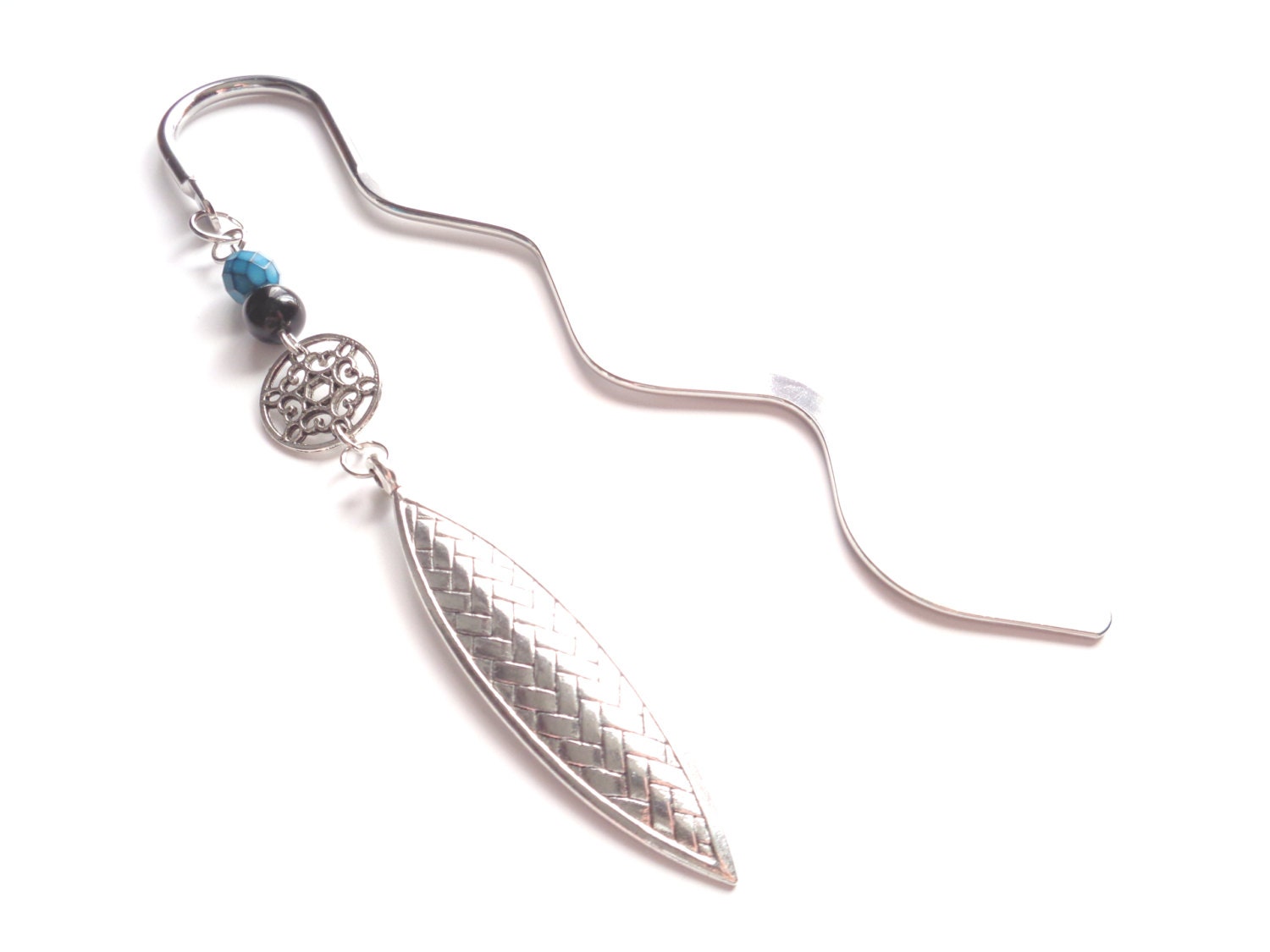 Feather Bookmark Boho Bookmark Silver Bookmark Metal | Etsy