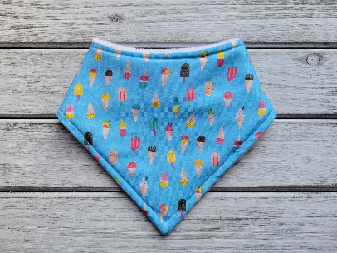 Ice Cream Bandana Drool Bib for Baby - Etsy