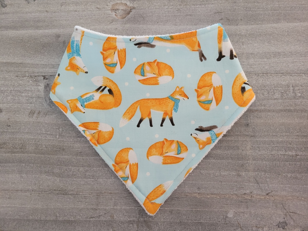 Fox Bandana Drool Bib for Baby - Etsy