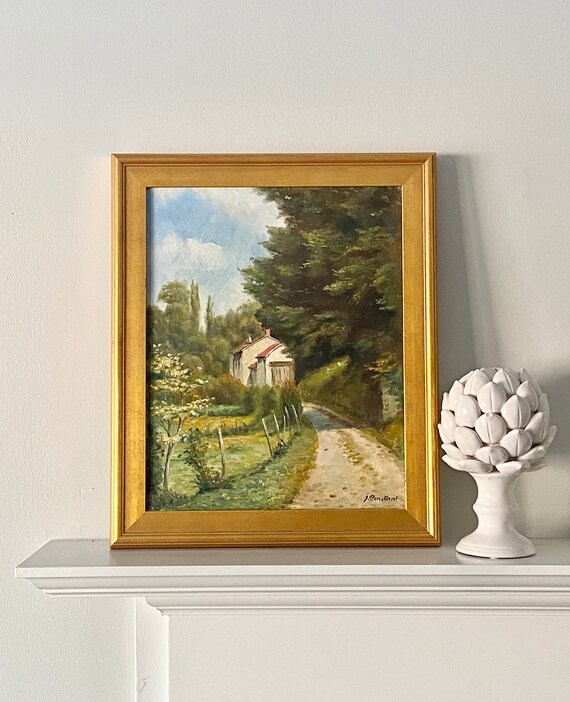 Oil Gold Frame Plein Air Oil Painting or Print of Frenchtown Launch Art ...