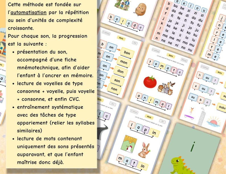 My Phonemic Reading Workbook - French Reading Method - Etsy UK
