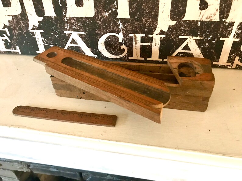 1940's School Pencil Case 4 Tier Antique British Wooden - Etsy