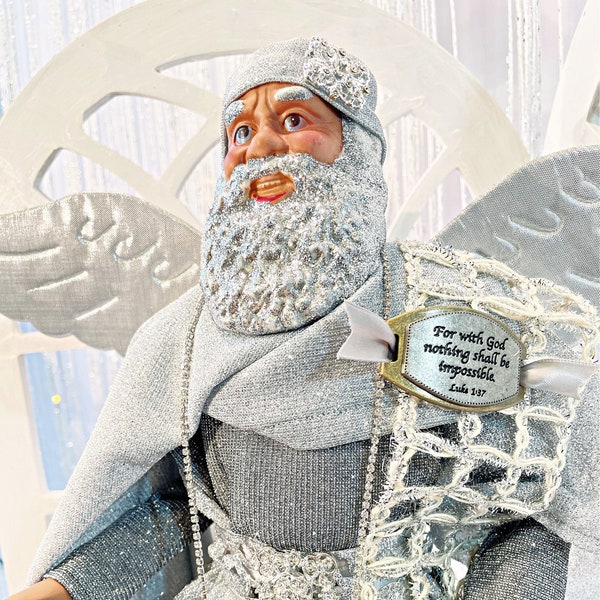 African American Male Angel Tree Topper - Etsy