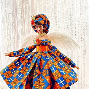 Afrocentric Holiday Angel Tree Topper and Home Decor Christmas - Etsy