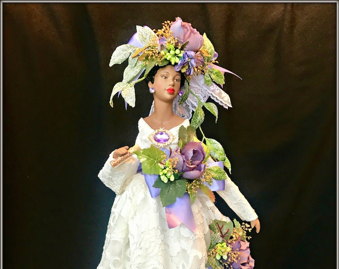 Mustard Seed Faith Doll, African American Home and Office Decor, Black ...
