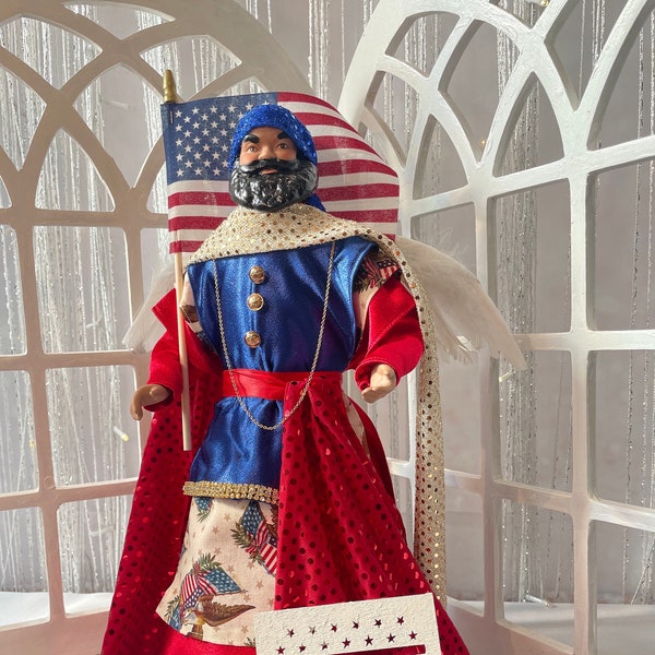 African American Male Angel Tree Topper - Etsy