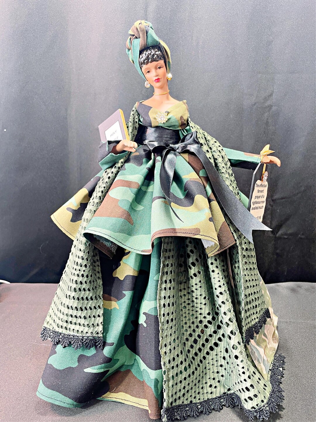 African American Home Decoration Inspirational Prayer Warrior Doll ...