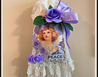 Victorian Angel Hanging Pillow Sachet Room Decor, Handmade Angel Gift ...