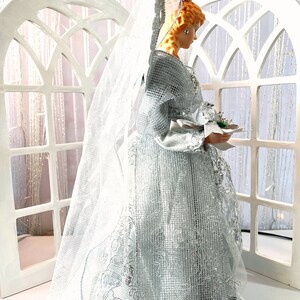 Blonde Silver Angel Mantle Decoration Large 18 Christmas Angel ...