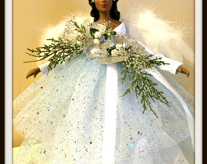 Angel Tree Topper African American Christmas Angel Tree Top OOAK ...