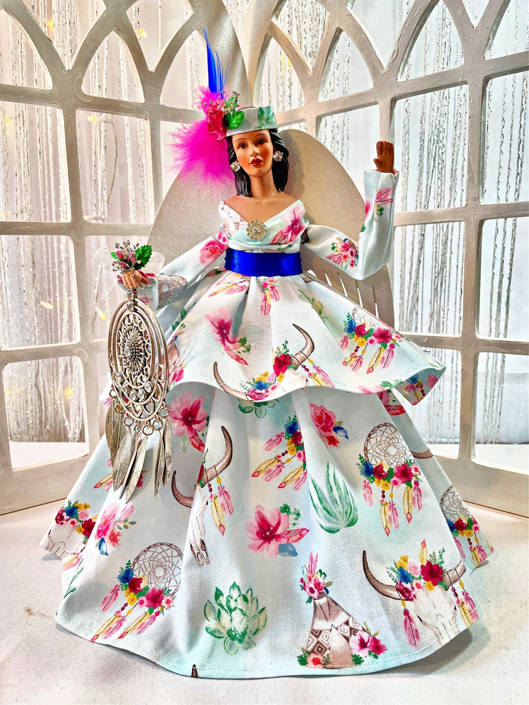 Native American Christmas Angel Tree Topper Collective - Etsy