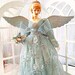 Blonde Silver Angel Mantle Decoration Large 18 Christmas Angel ...