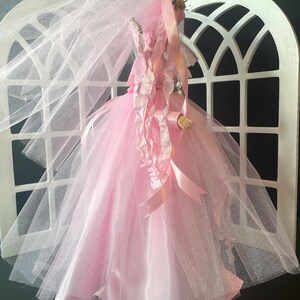 Elegant Pale Pink Christmas Angel Tree Topper Mantle Sized 18 Inch Tall ...