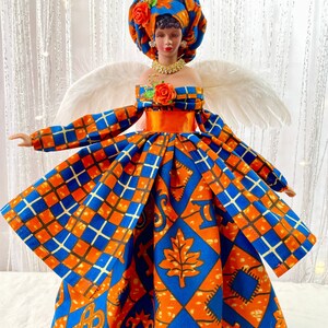 Afrocentric Holiday Angel Tree Topper and Home Decor Christmas - Etsy