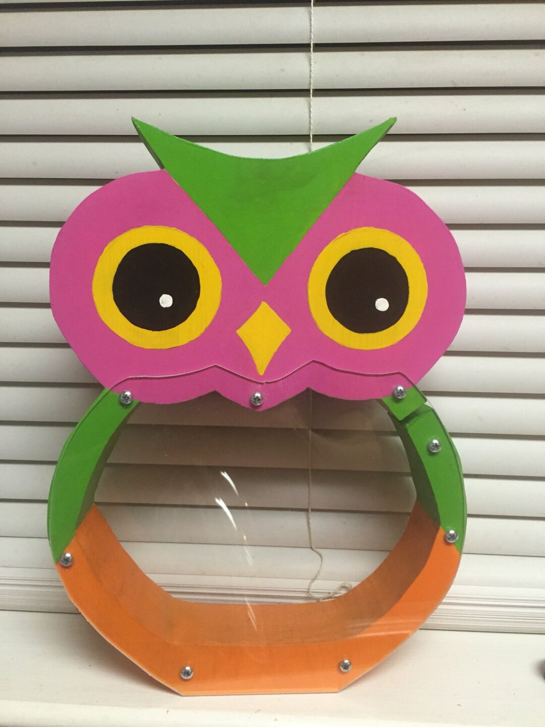 Handmade Wooden Happy Owl Coin Bank - Etsy