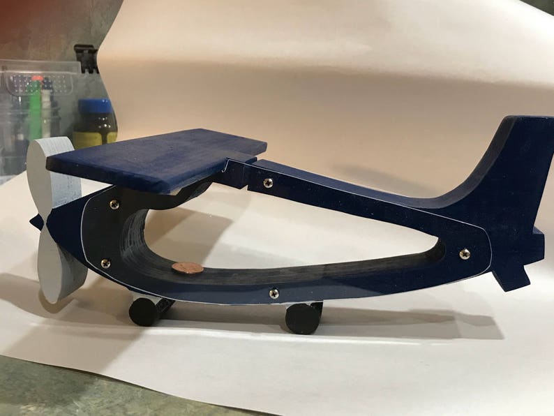 Handmade Wooden Airplane Coin Bank - Etsy