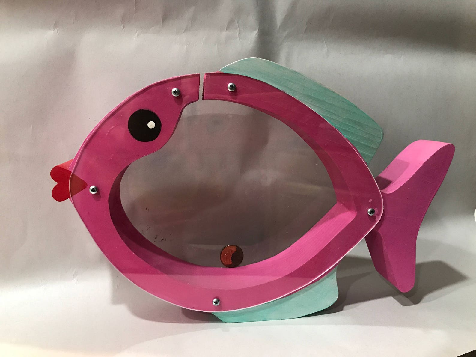 Handmade Kissy Fish Coin Bank - Etsy